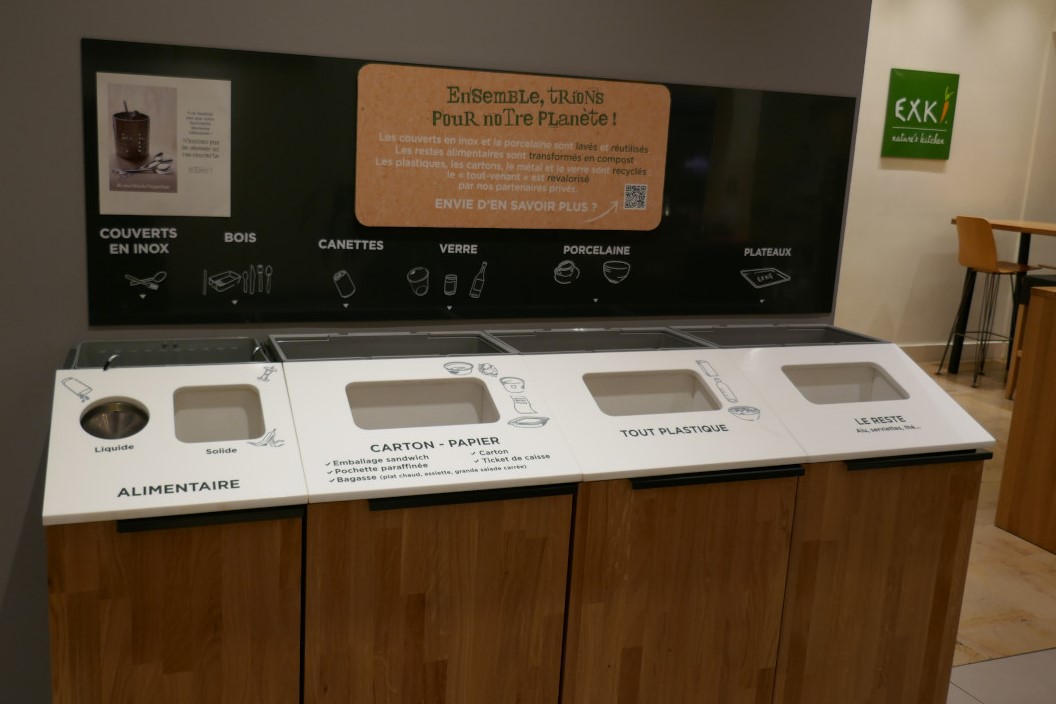 Un nouveau meuble de tri et débarrassage chez Exki – Restauration21