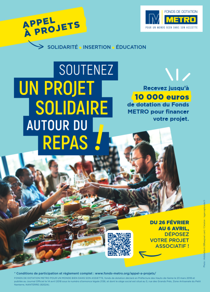 Le fonds de dotation Metro ouvre la 6e édition de son appel a projets externes – Restauration21